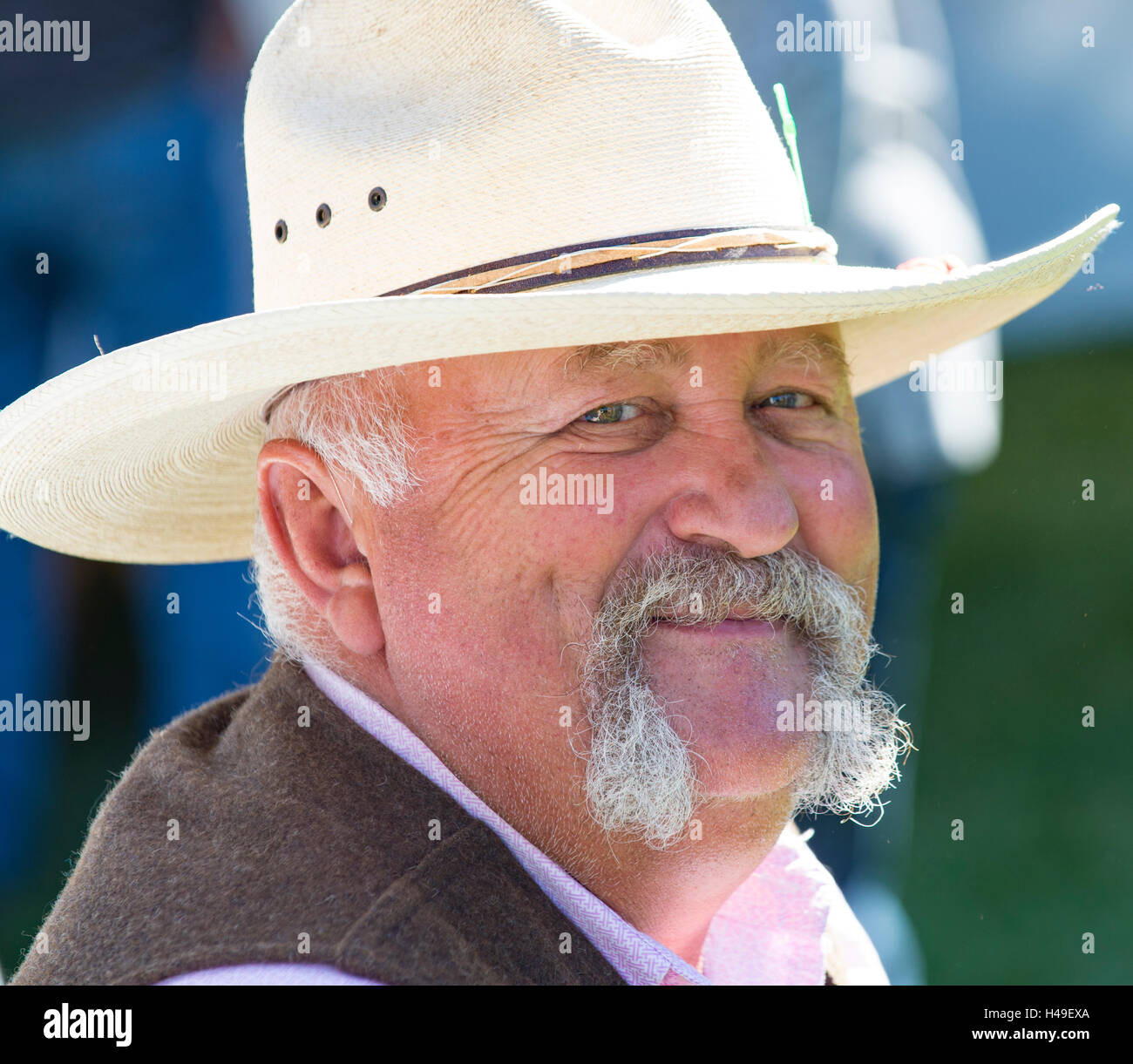 Trailng of the Sheep Festival, Sheep Rancher enjoying Folklife Fair ...