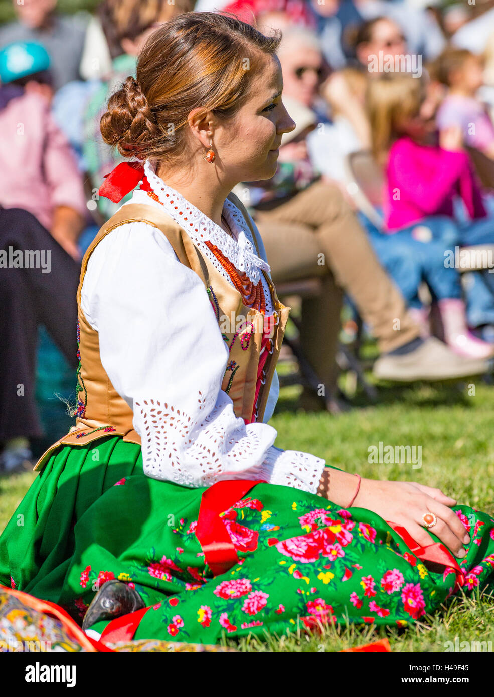 Trailing of the Sheep Festival, Polish Highlanders performing at ...