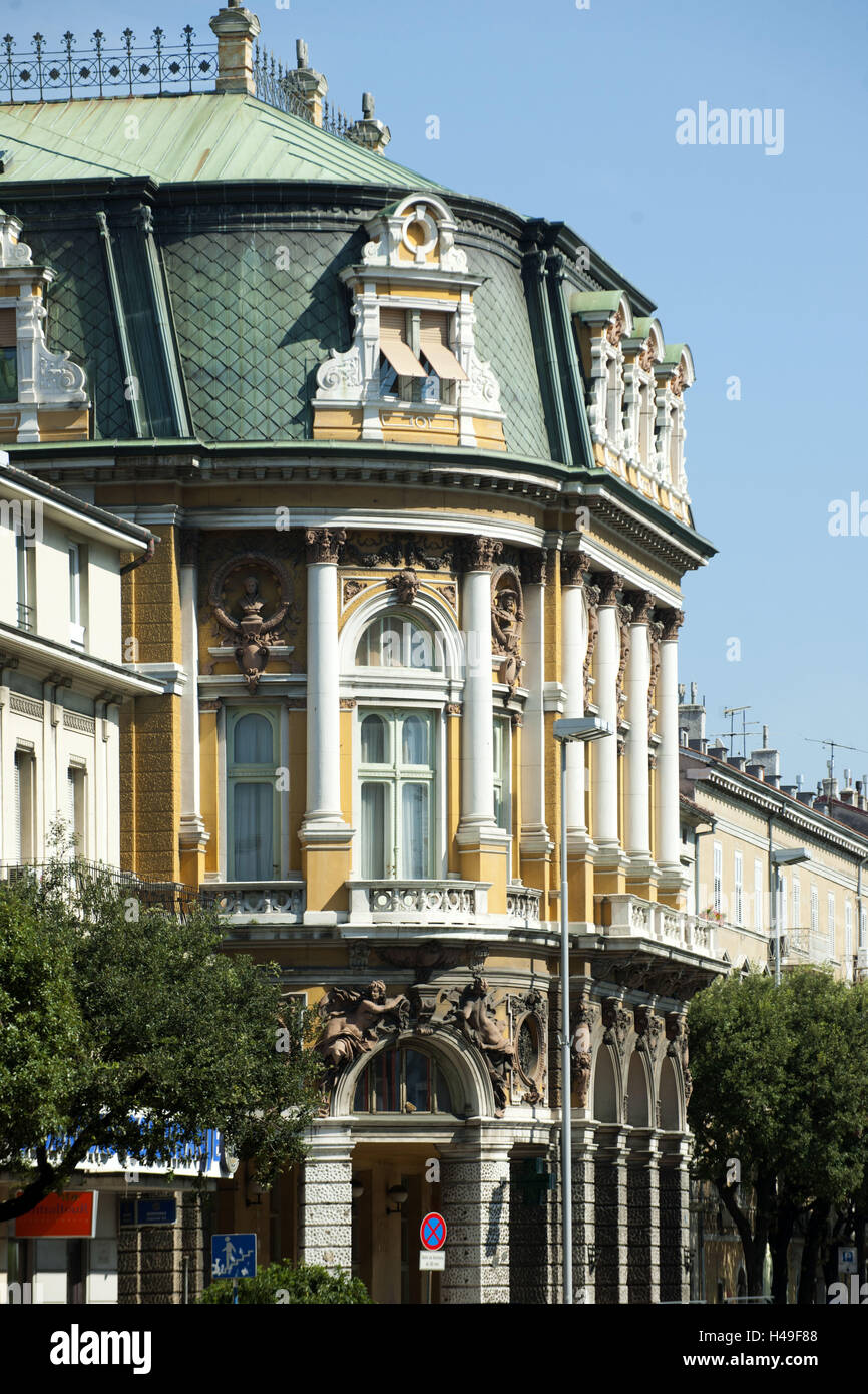 Croatia, Rijeka, splendid baroque town house Stock Photo - Alamy