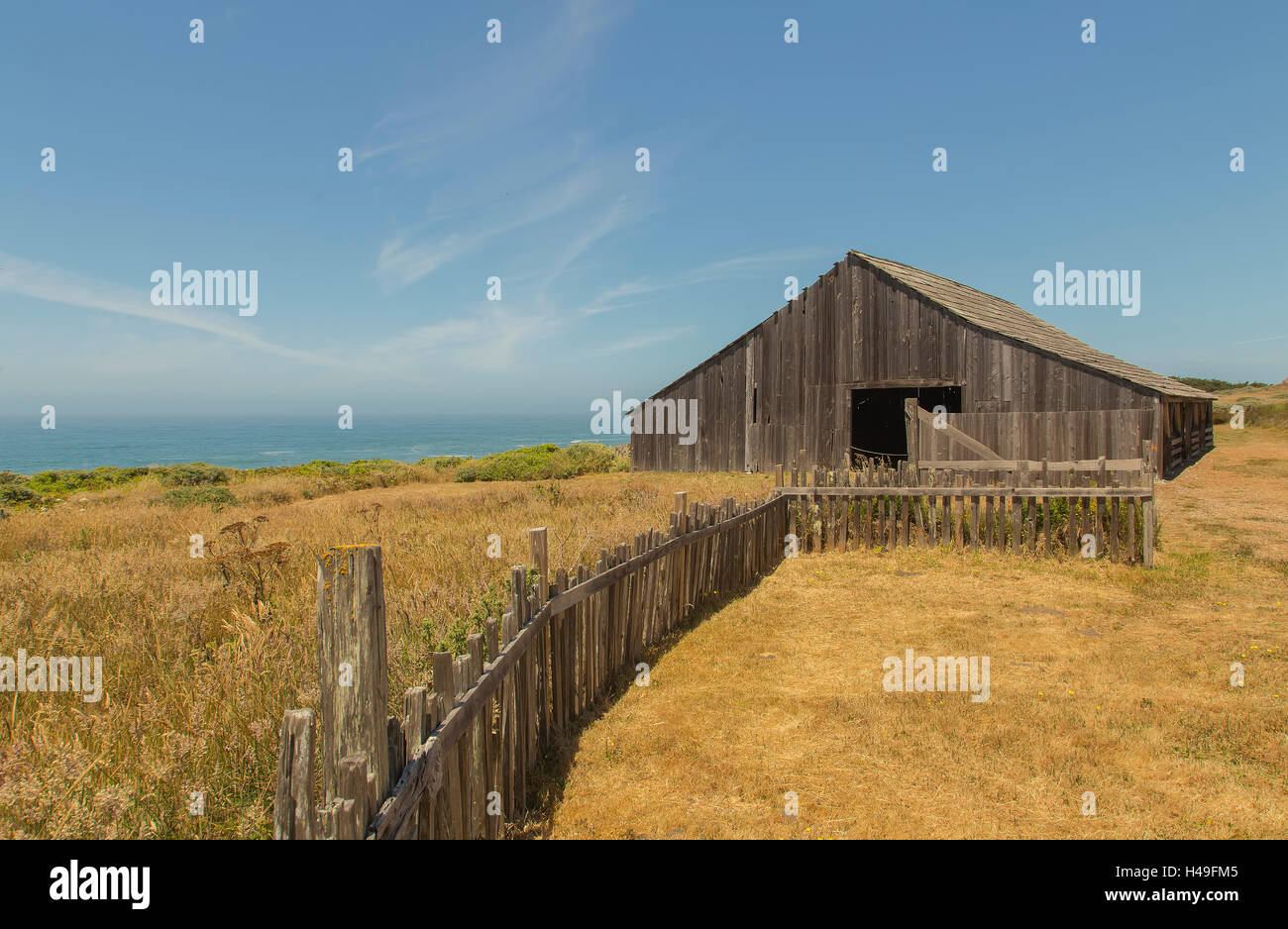 Old Farmhouse Barn at Sea Ranch, California Stock Photo - Alamy