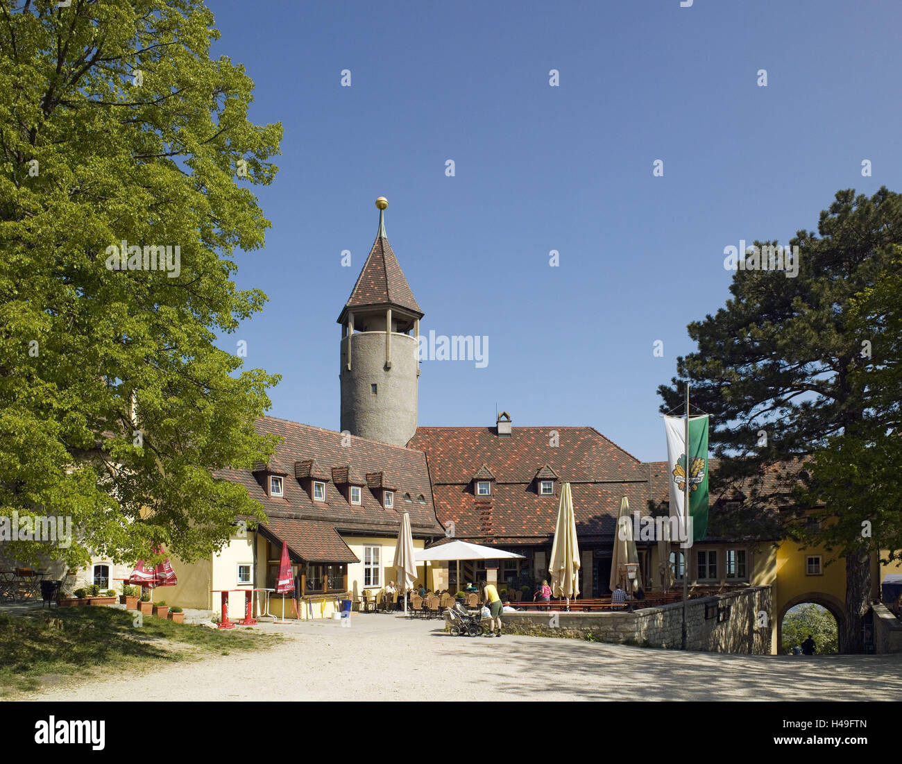 Germany, Baden-Wurttemberg, Swabian nightmare, Owen, castle Teck, tower ...
