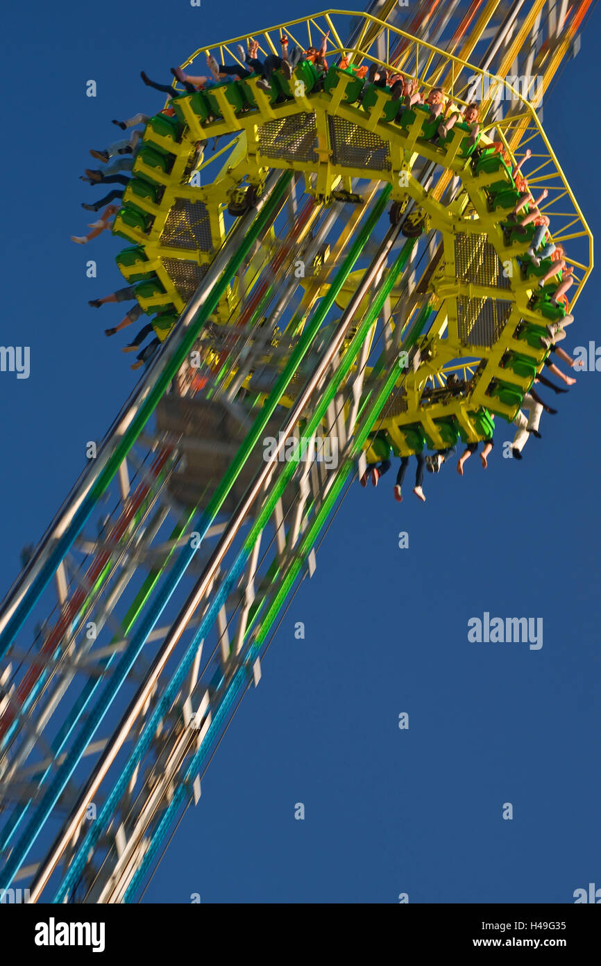 Driving business, Freefall Tower Stock Photo - Alamy