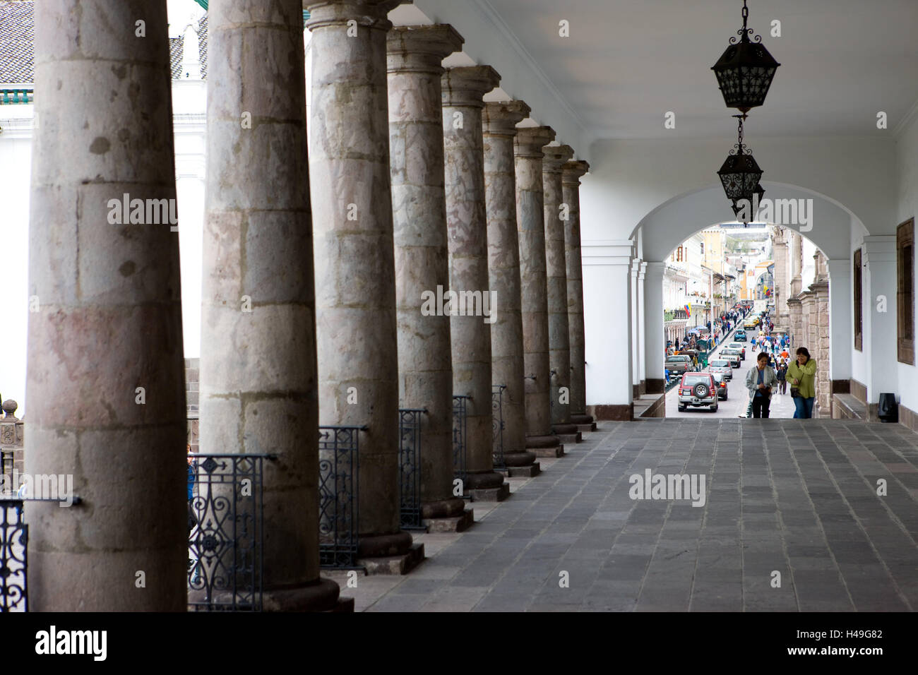 Ecuador, province Pichincha, Quito, presidential palace, detail ...