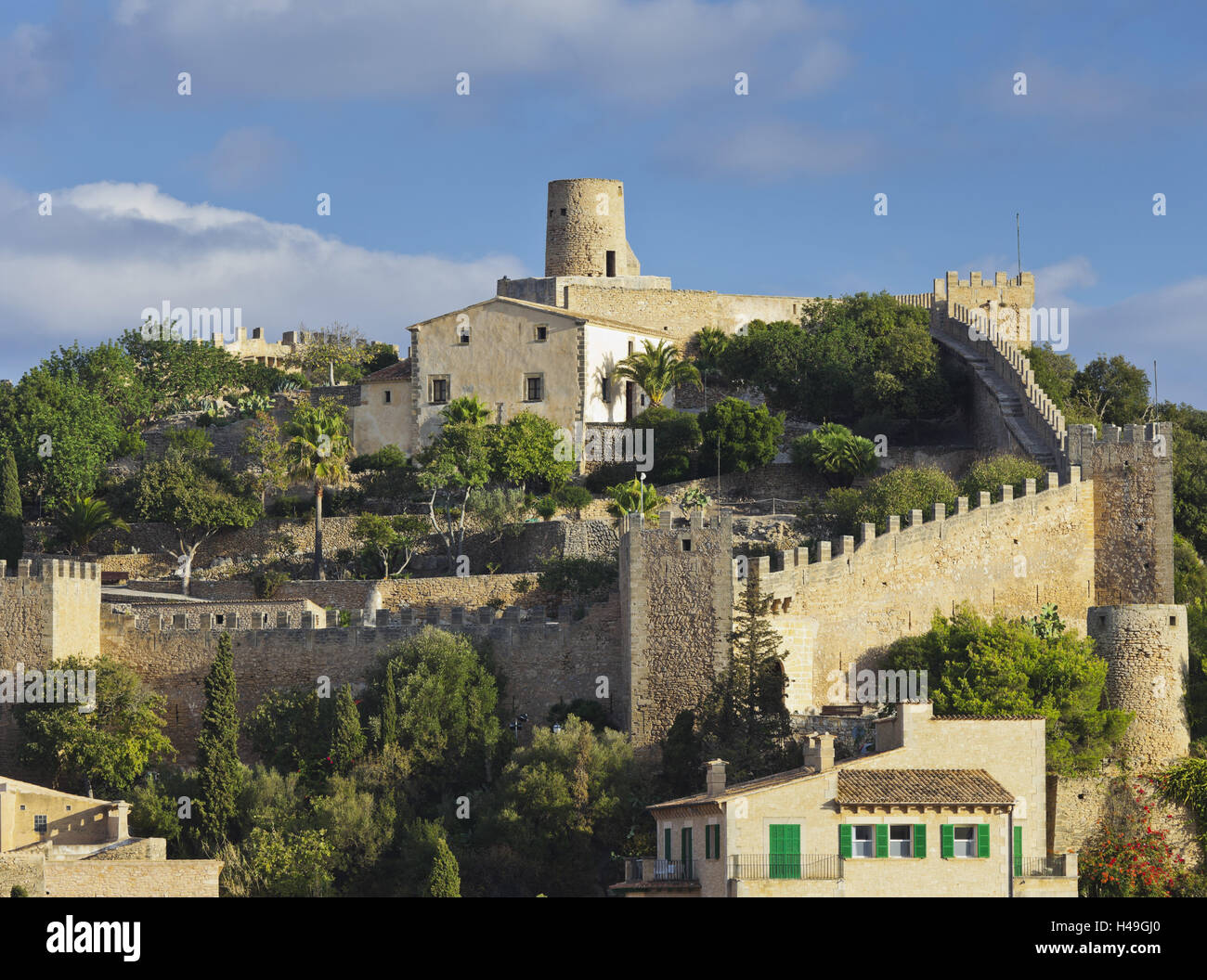 Castle in Capdepera, Majorca, Spain Stock Photo - Alamy