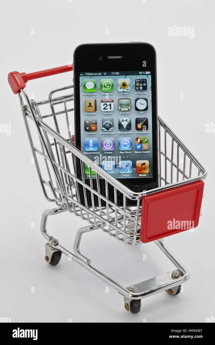 Shopping carts, iPhone 4S Stock Photo - Alamy