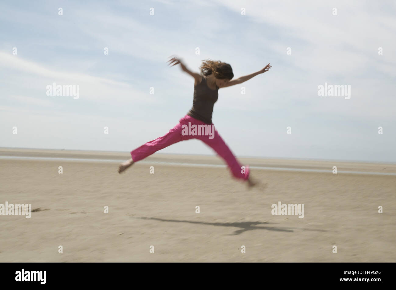 Straddle Jump Silhouette