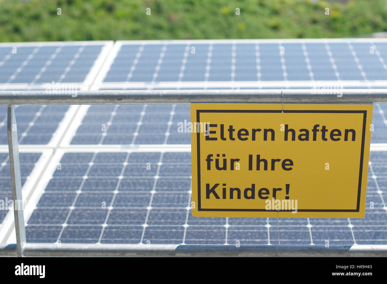 Solar panels, sign Stock Photo - Alamy