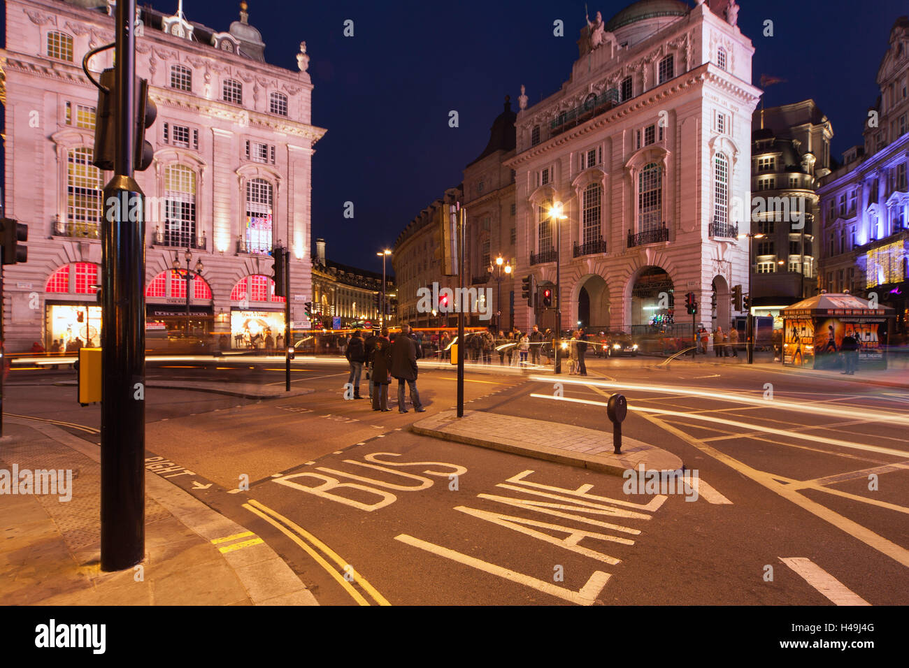 UK, London, Piccadilly Circus, street scene, dusk Stock Photo - Alamy