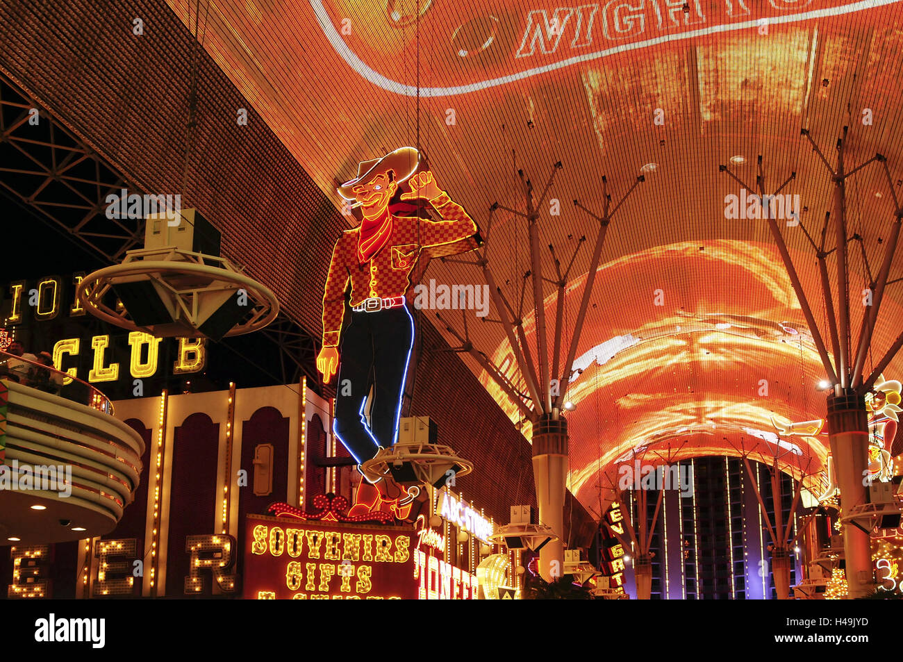 Las vegas neon cowboy hi-res stock photography and images - Alamy