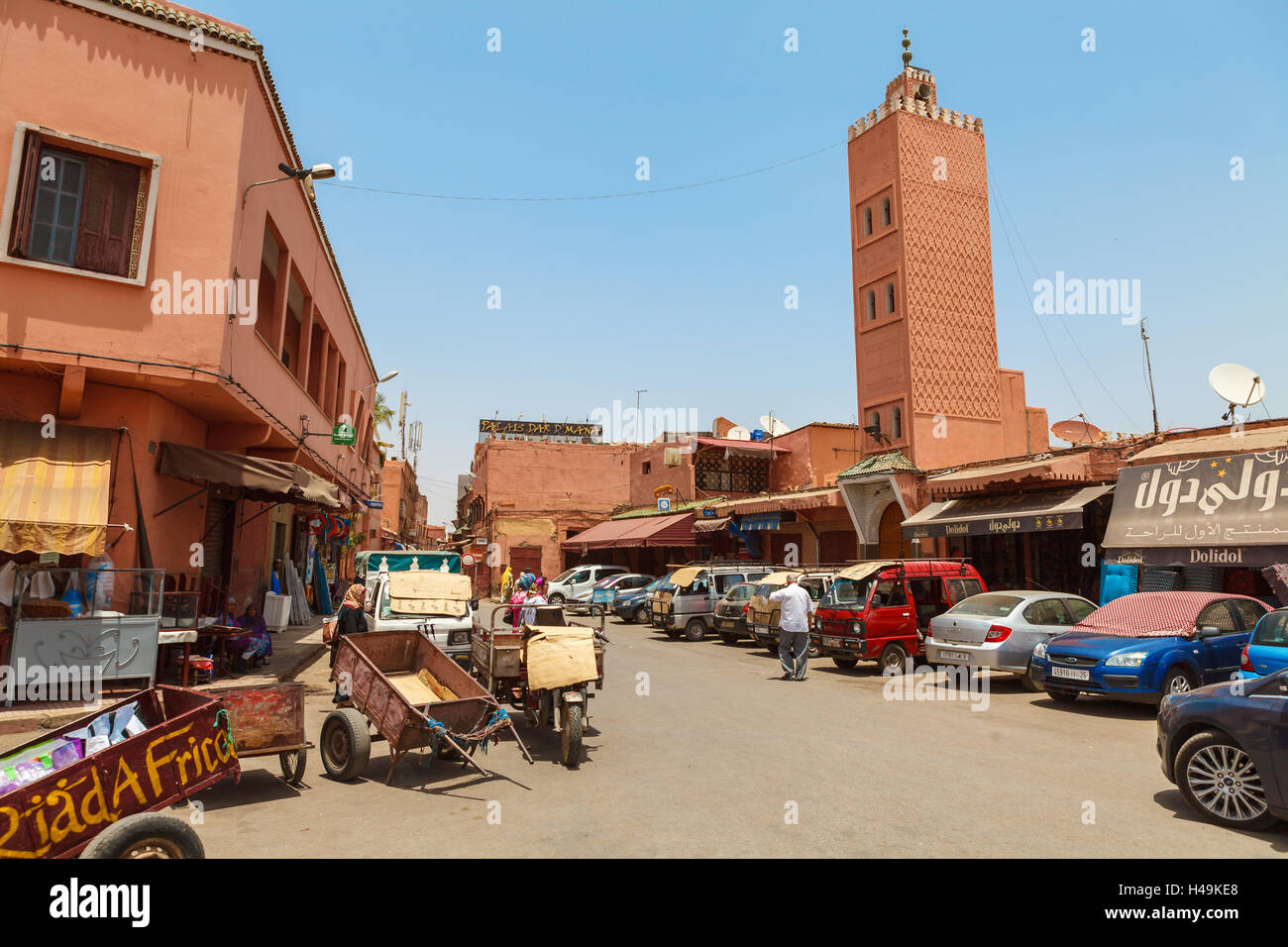 Streets of Marrakesh, Morocco Stock Photo - Alamy