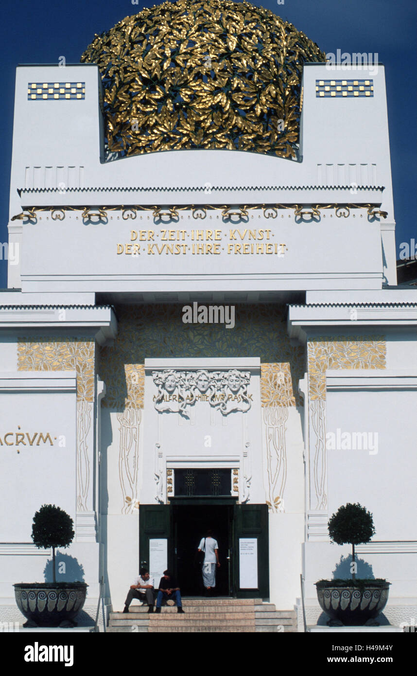 Austria, Vienna, exhibit house the Viennese Secession, in 1897-98 from ...