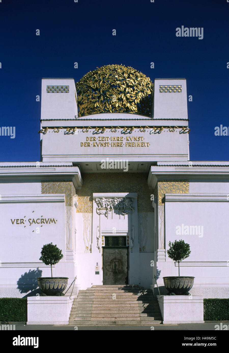 Austria, Vienna, exhibit house of the Viennese Secession, builds in ...