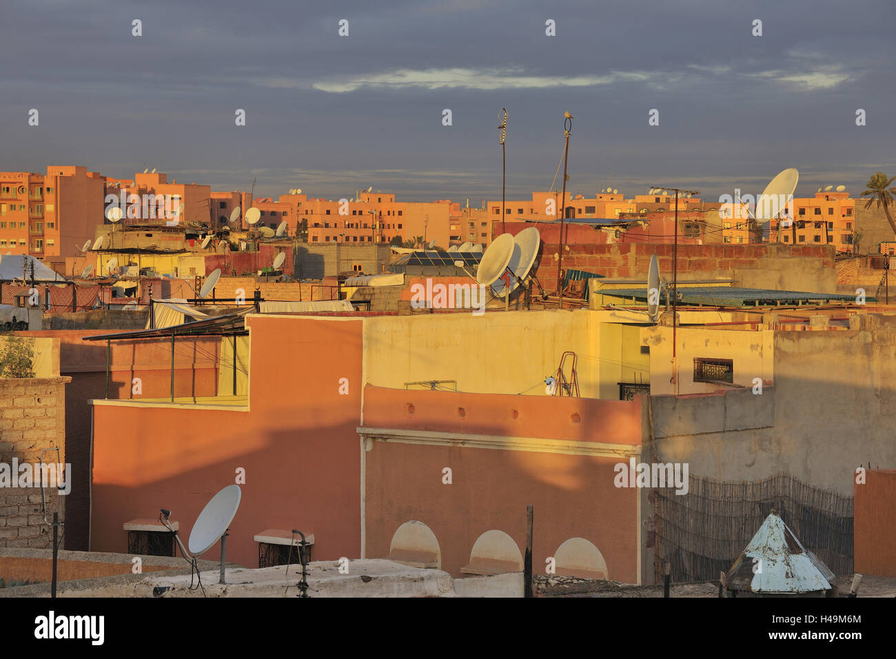 View above the roofs of Marrakech, Morocco Stock Photo - Alamy