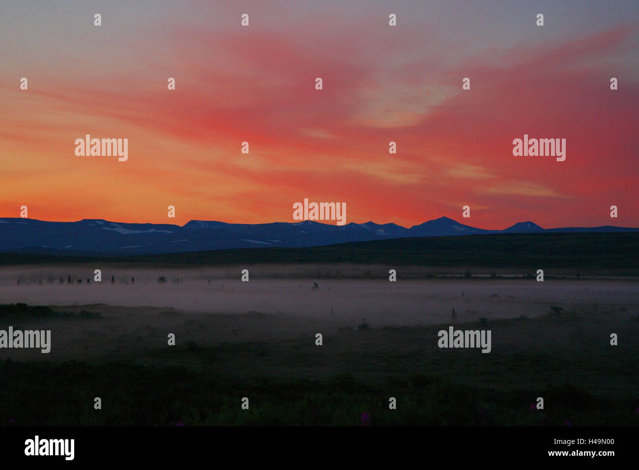 Alaska, scenery, nature, morning mood Stock Photo - Alamy