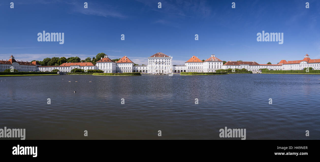 Germany, Bavaria, Upper Bavaria, Munich, lock nymph castle, east facade ...