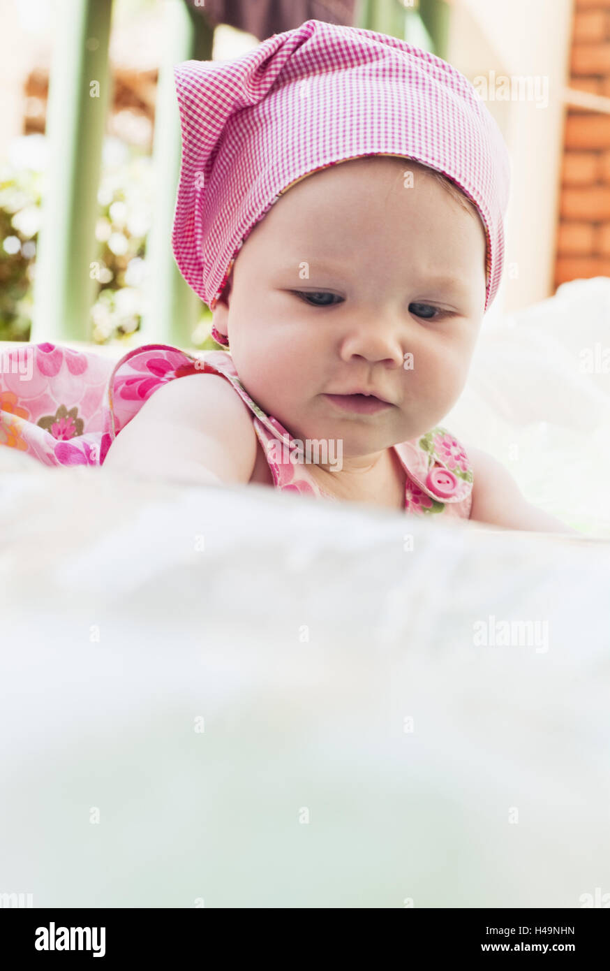 Baby, 9 months, balcony Stock Photo - Alamy