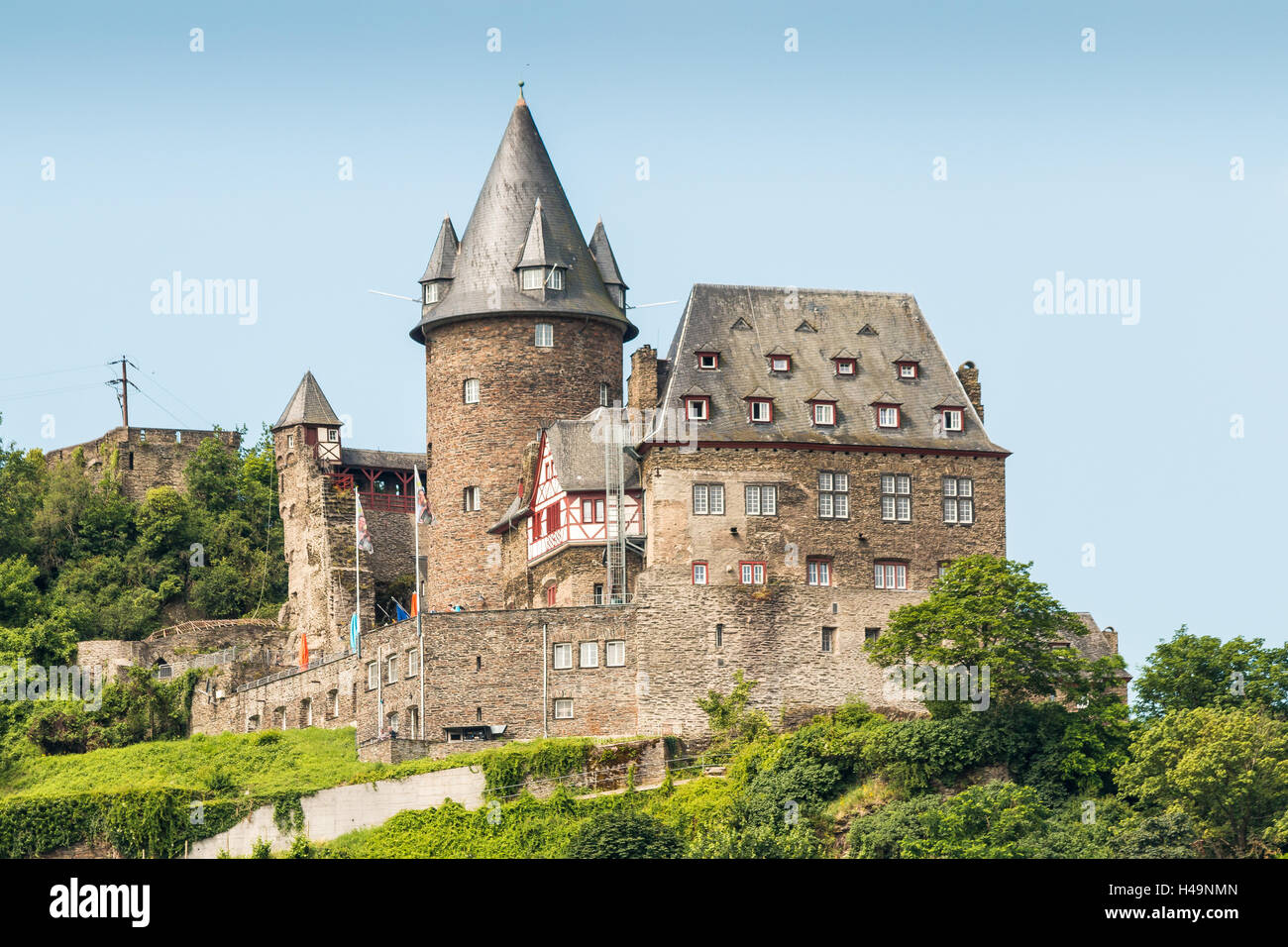 Stahleck Castle, Bacharach, Rhine Gorge, Germany, Europe Stock Photo ...