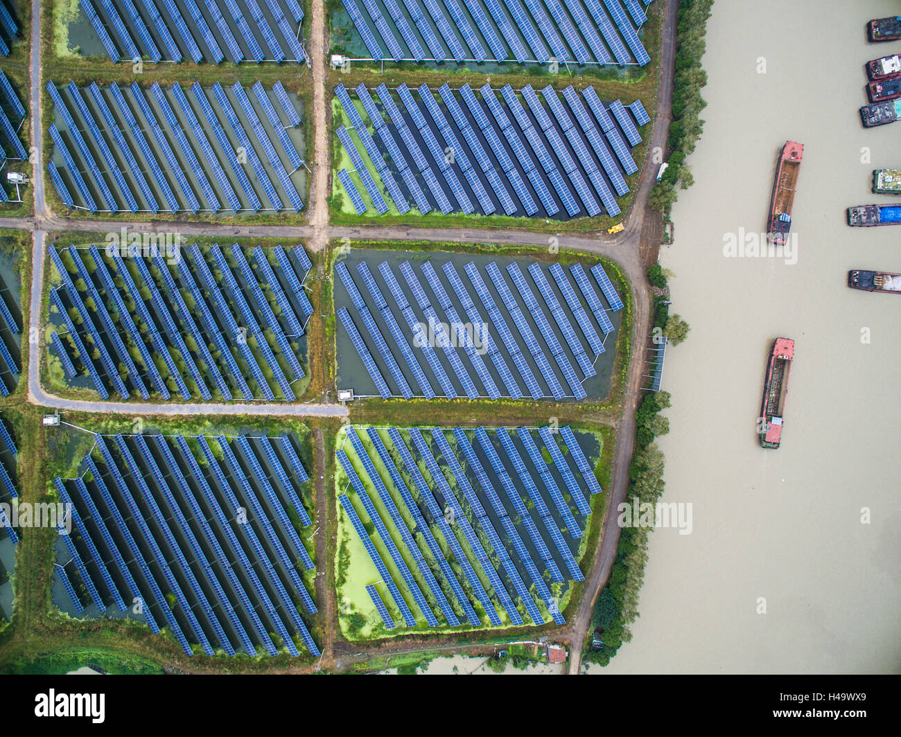 Huzhou. 14th Oct, 2016. Aerial photo taken on Oct. 14, 2016 shows a ...
