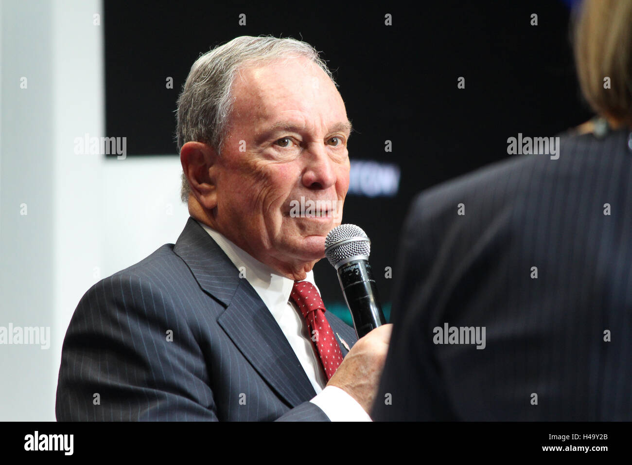 Paris, France. 14th October, 2016. Michael Bloomberg, CEO of Bloomberg ...
