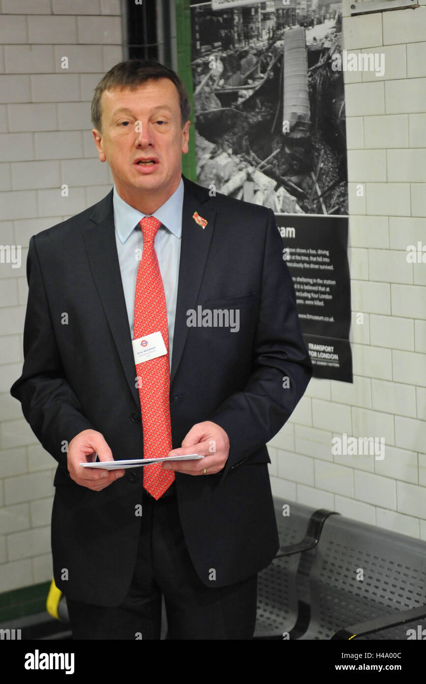 London, UK. 14th October, 2016. Brian Woodhead (TfL Operations Director ...