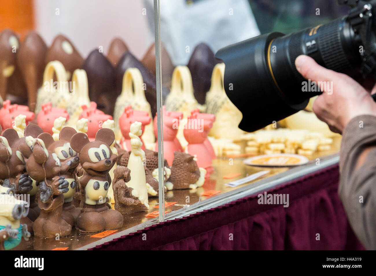 London, UK. 14th October, 2016. The Chocolate Show takes place at ...