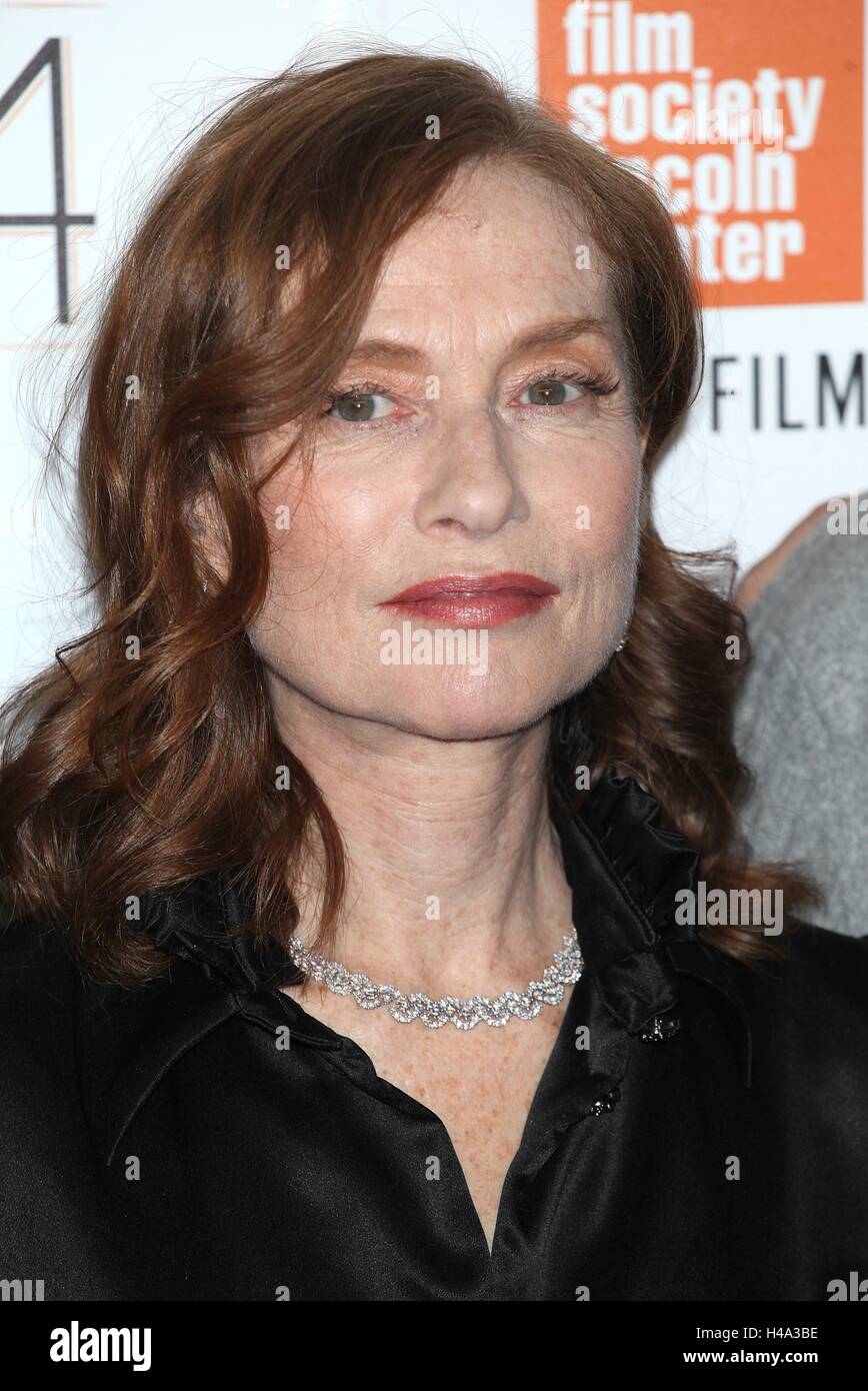 New York, NY, USA. 14th Oct, 2016. Isabelle Huppert attends "Things to ...