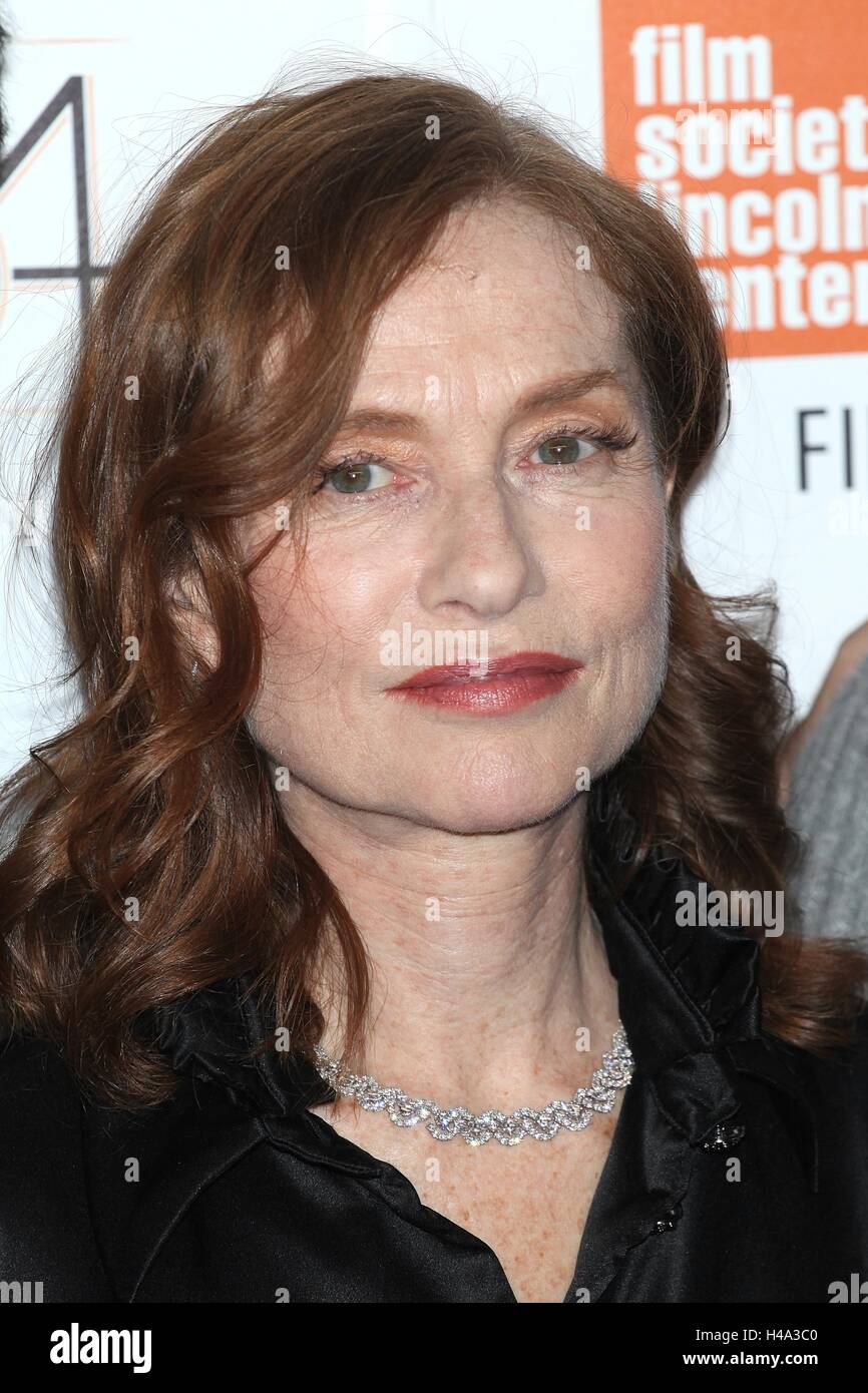 New York, NY, USA. 14th Oct, 2016. Isabelle Huppert attends "Things to ...
