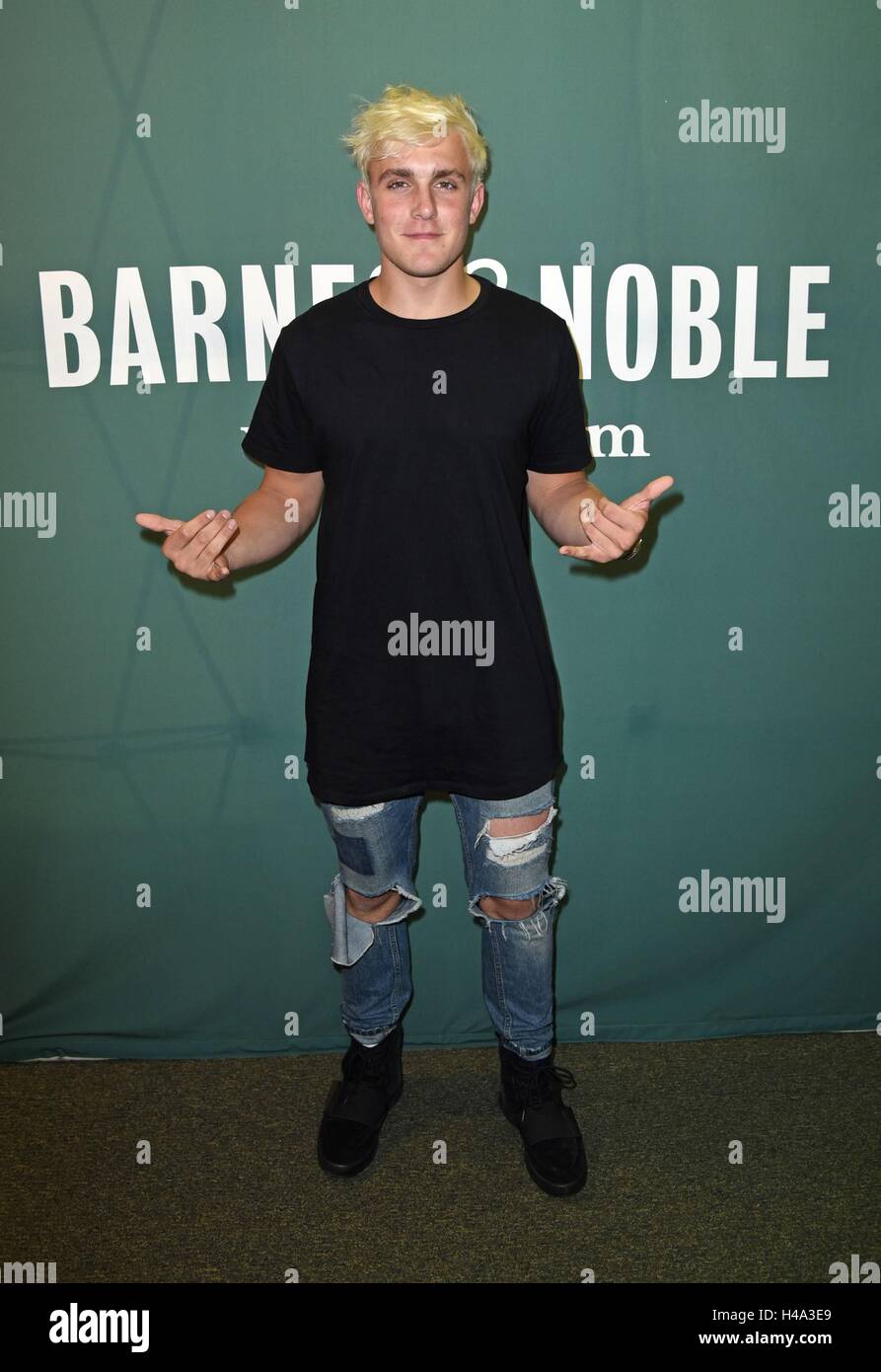New York, NY, USA. 14th Oct, 2016. Jake Paul at in-store appearance for ...
