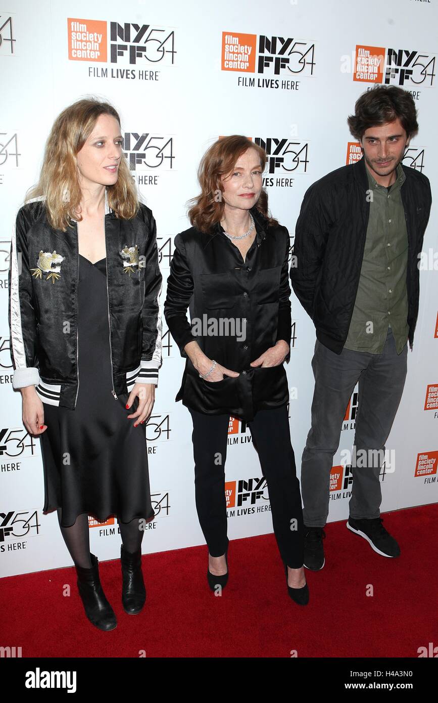 New York, NY, USA. 14th Oct, 2016. Mia Hansen-Love, Isabelle Huppert ...
