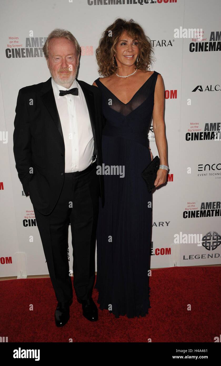 Beverly Hills, CA. 14th Oct, 2016. Ridley Scott, Giannina Scott at ...