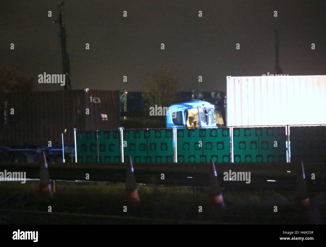 Southampton Hampshire Friday 14th October 2016 A LORRY driver was using ...