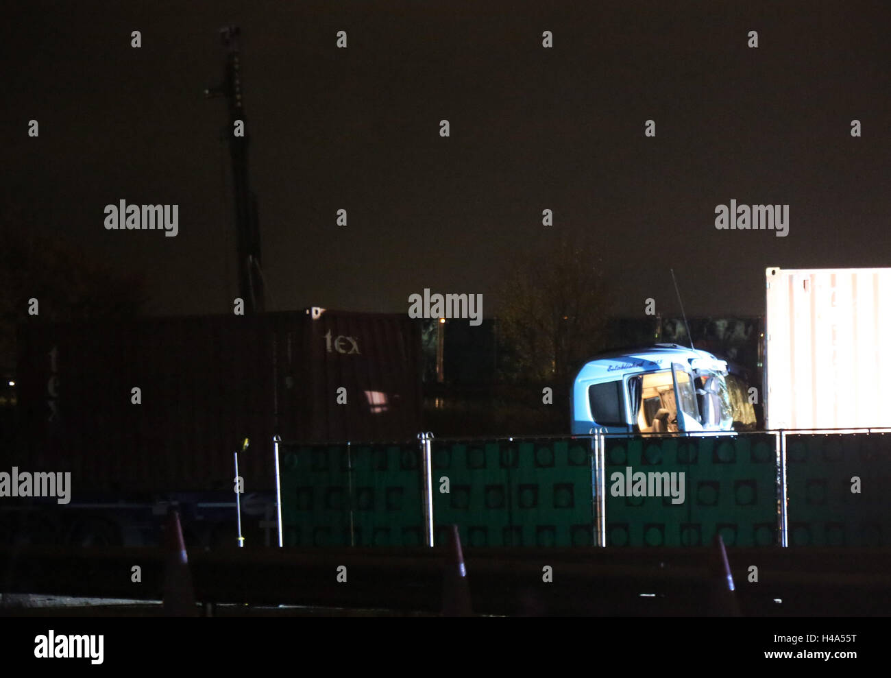 Southampton Hampshire Friday 14th October 2016 A LORRY driver was using ...