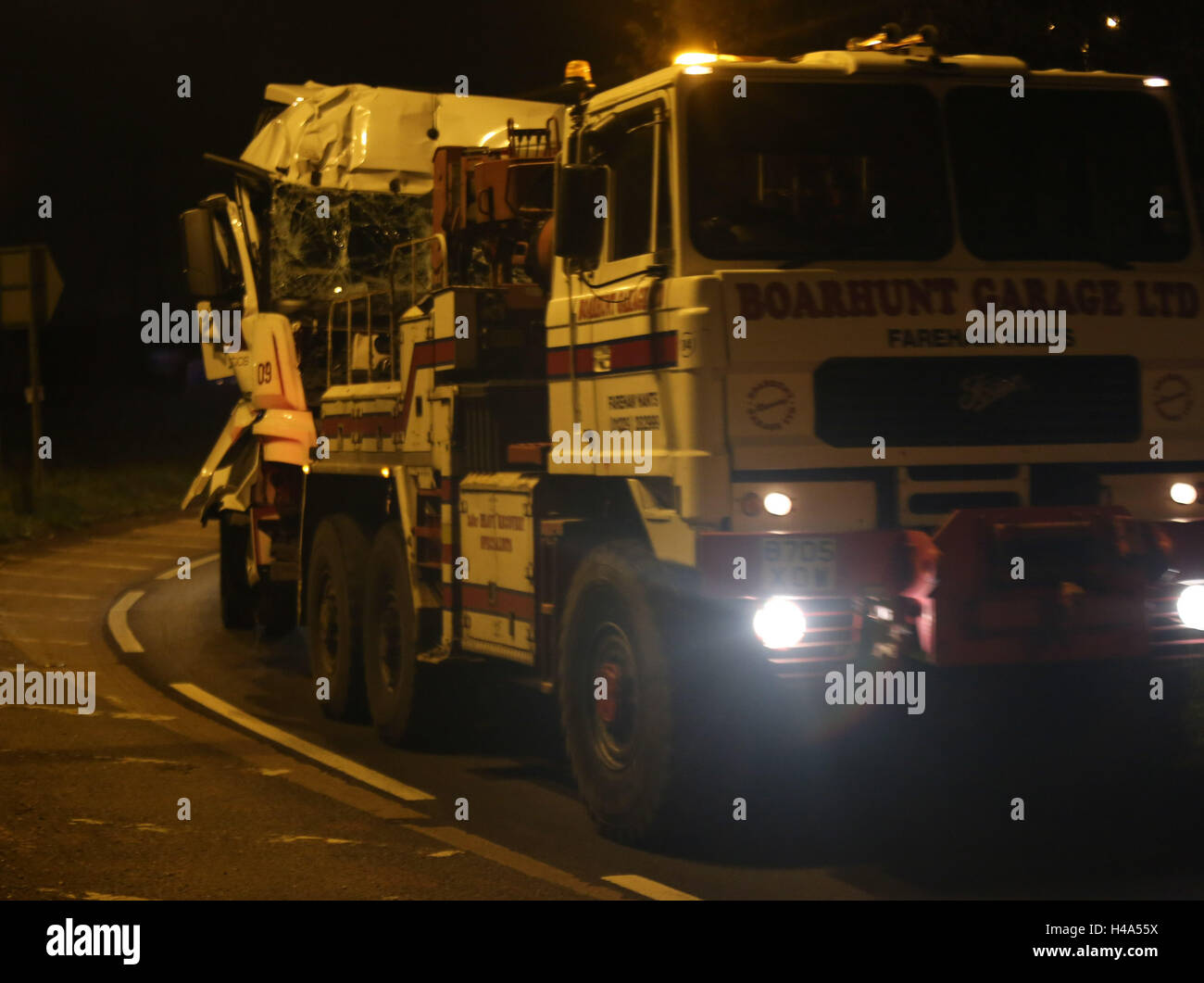 Southampton Hampshire Friday 14th October 2016 A LORRY driver was using ...