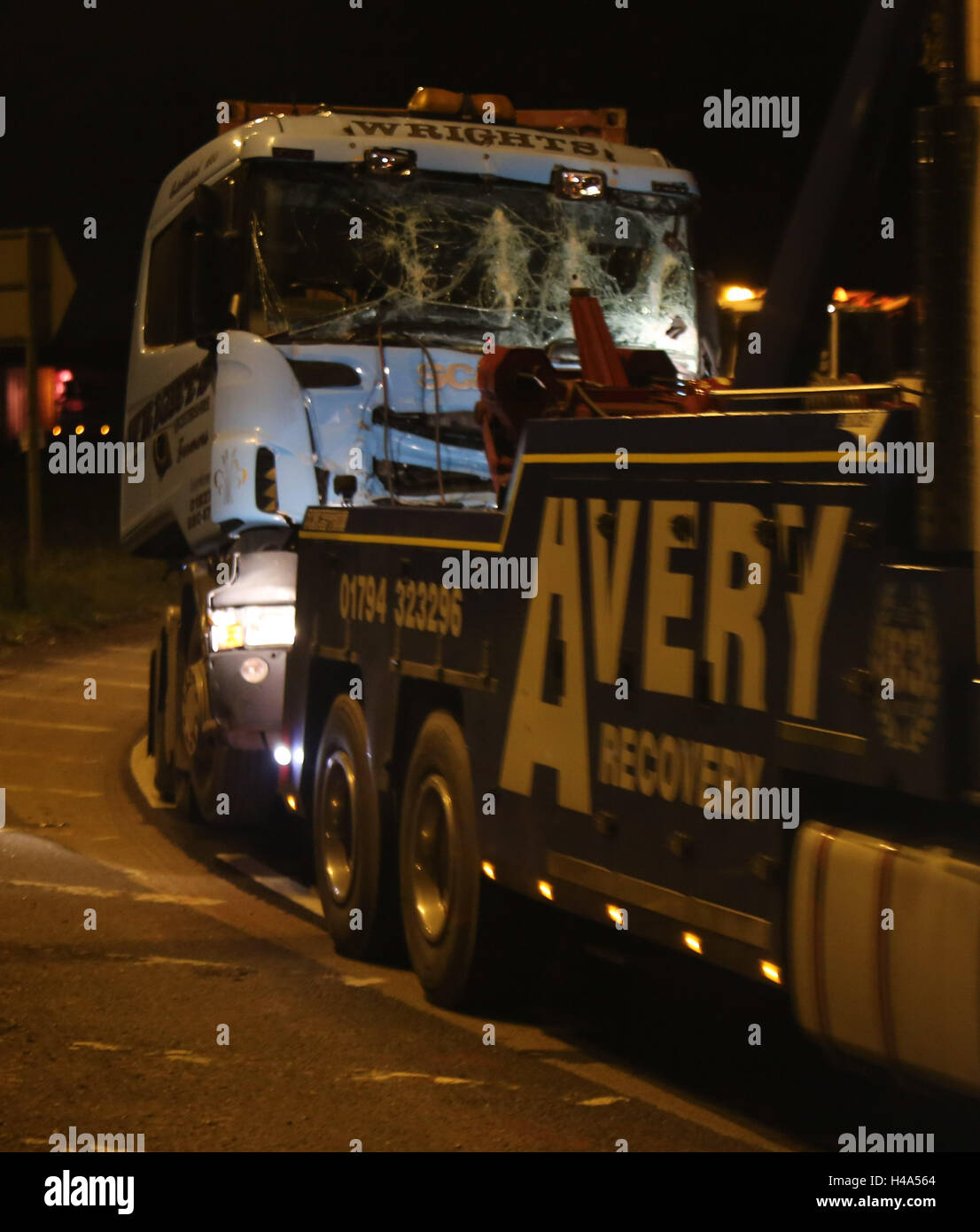 Southampton Hampshire Friday 14th October 2016 A LORRY driver was using ...