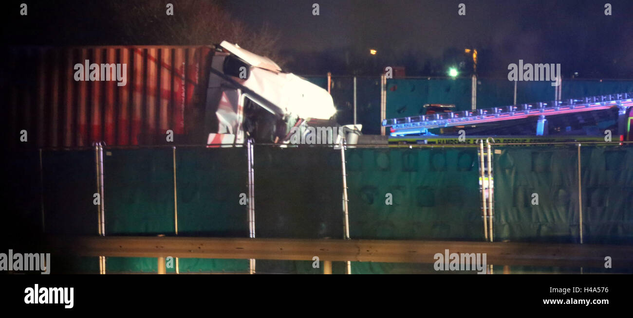 Southampton Hampshire Friday 14th October 2016 A LORRY driver was using ...