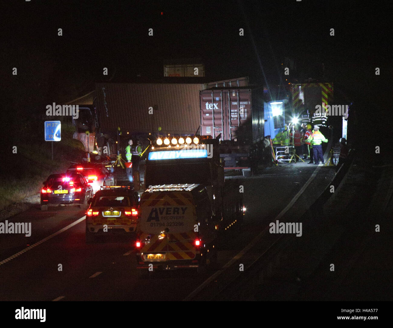 Southampton Hampshire Friday 14th October 2016 A LORRY driver was using ...