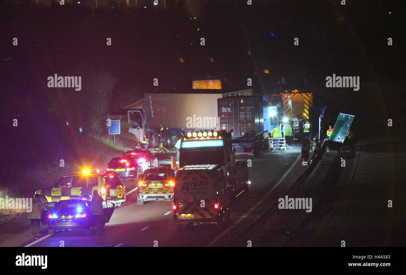Southampton Hampshire Friday 14th October 2016 A LORRY driver was using ...