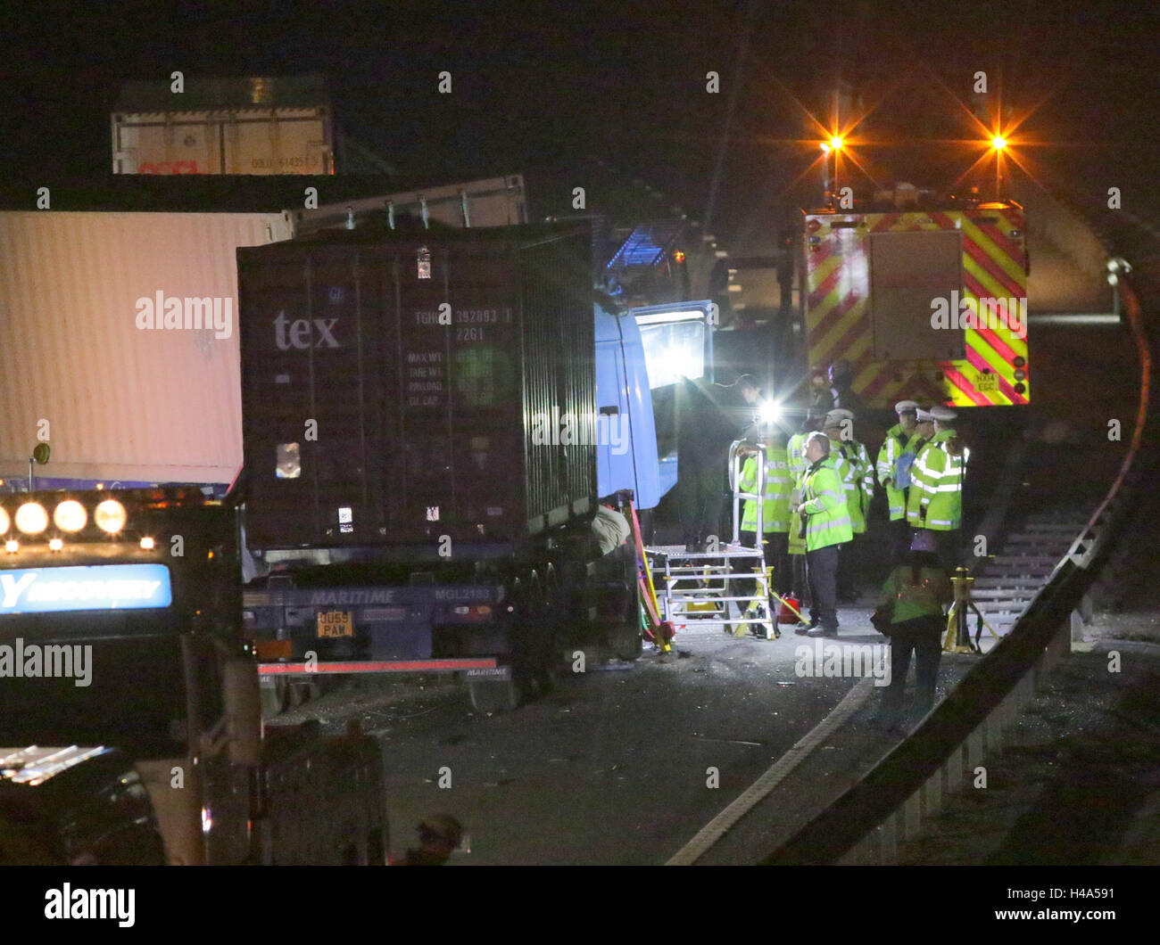 Southampton Hampshire Friday 14th October 2016 A LORRY driver was using ...