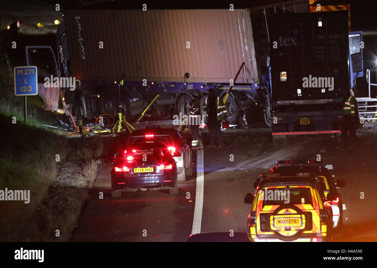 Southampton Hampshire Friday 14th October 2016 A LORRY driver was using ...