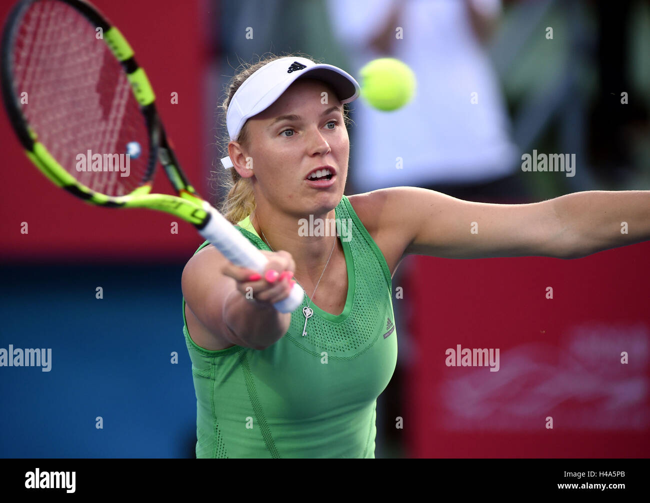 Caroline wozniacki denmark returns jelena hi-res stock photography and ...