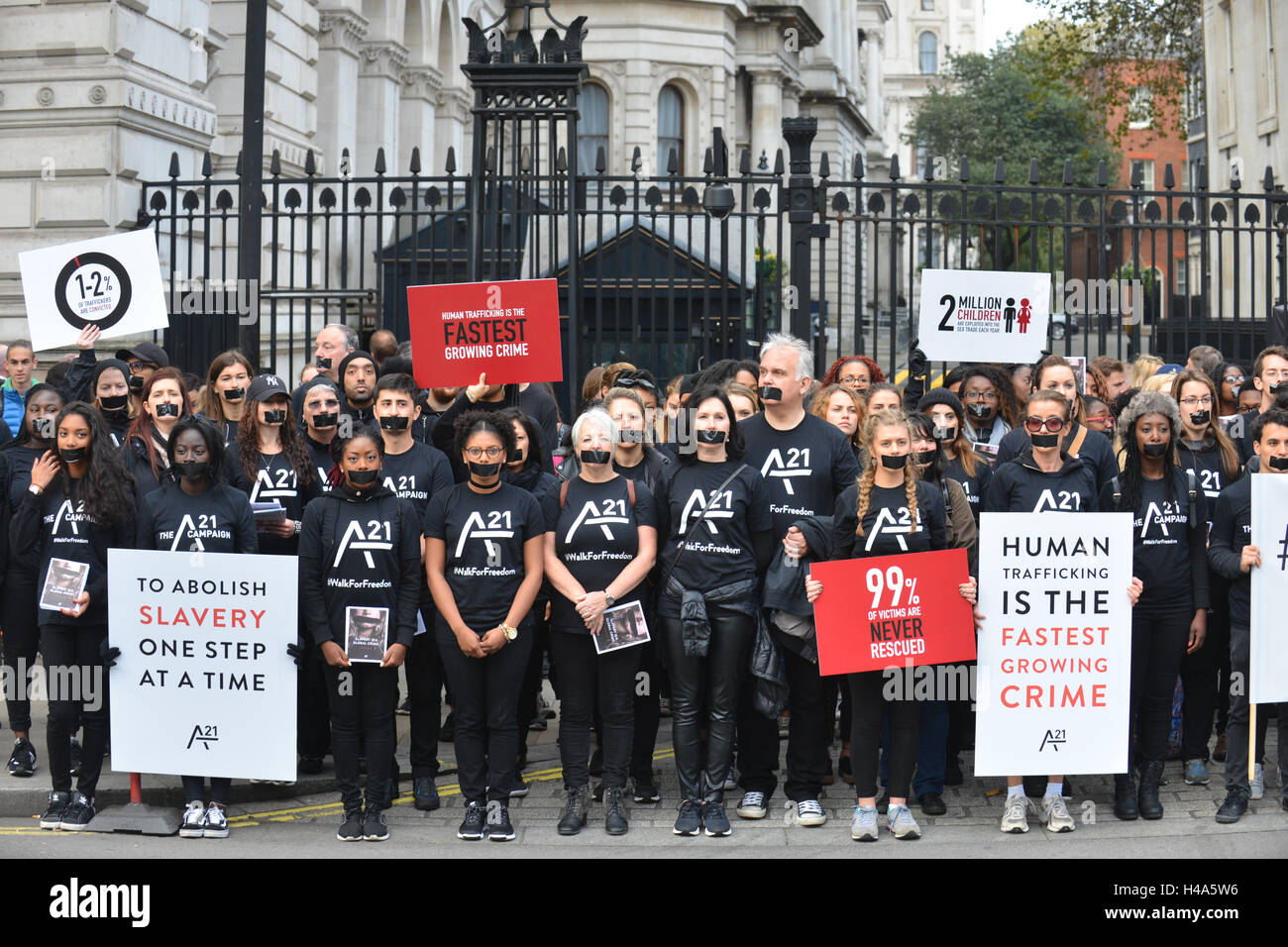 London, UK. 15th October 2016. Walk For Freedom, protest march central ...