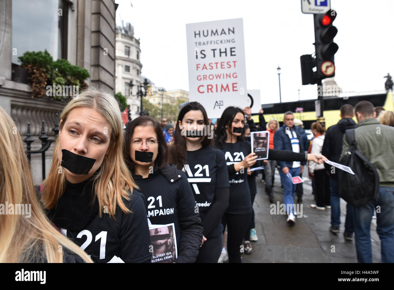 London, UK. 15th October 2016. Walk For Freedom, protest march central ...