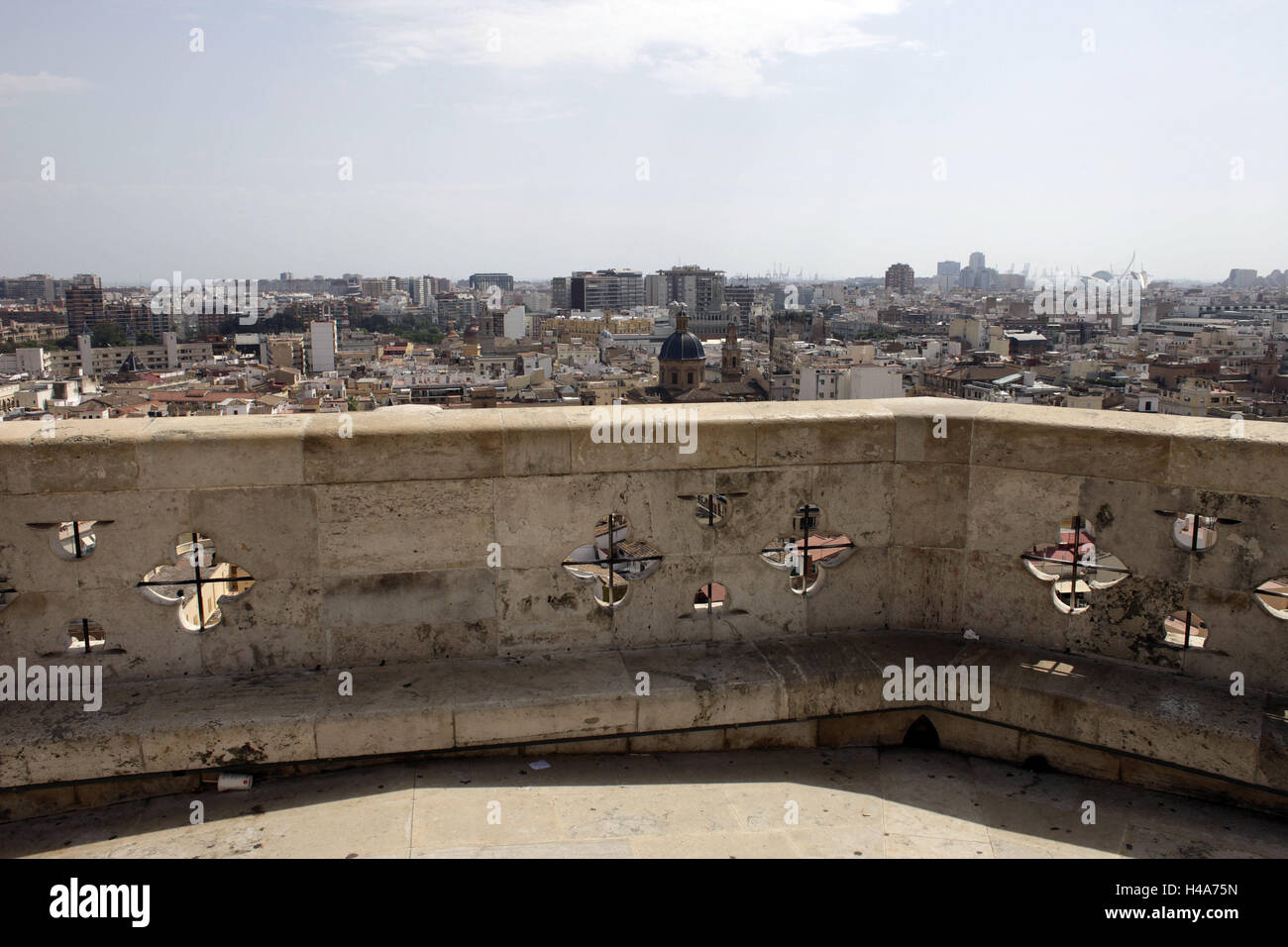 Europe, Spain, Valencia, wall, town, overview Stock Photo - Alamy