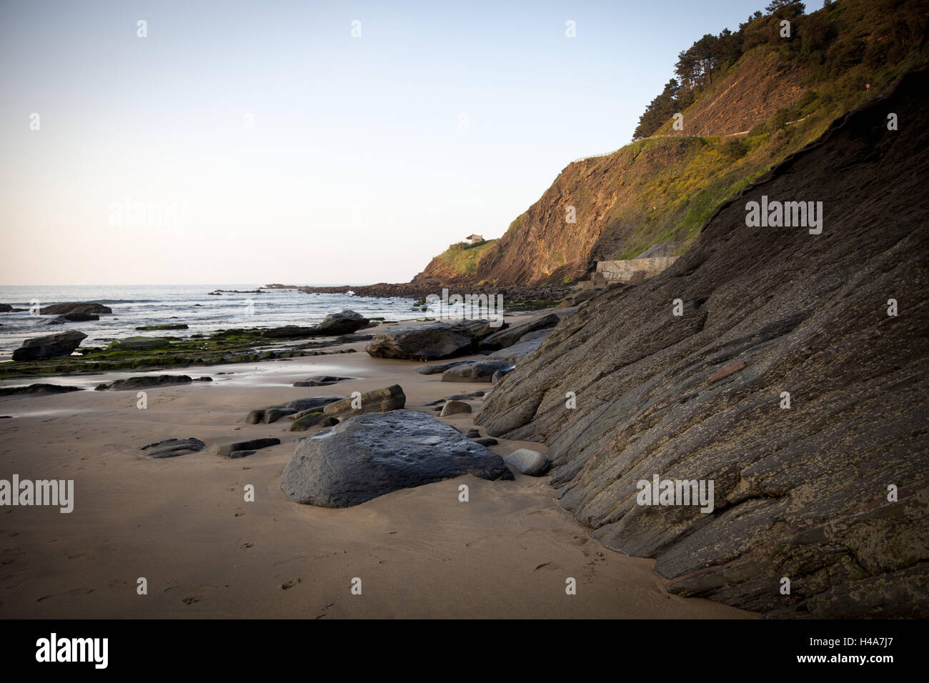 Coast of Deba, province Guipuzcoa, Basque country, Spain Stock Photo ...
