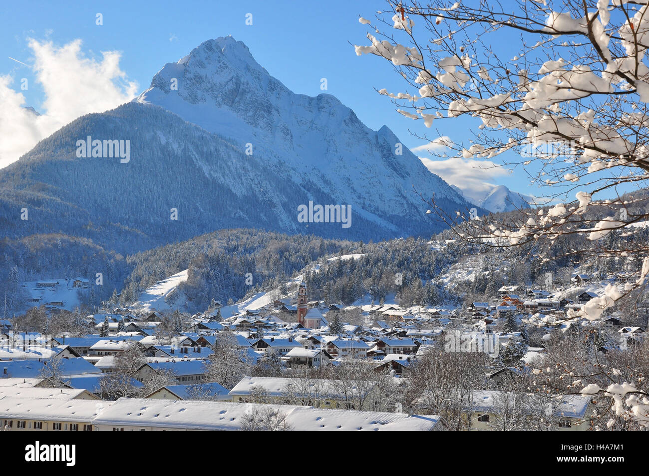 Germany, Bavaria, Werdenfels, Mittenwald, winter Stock Photo - Alamy