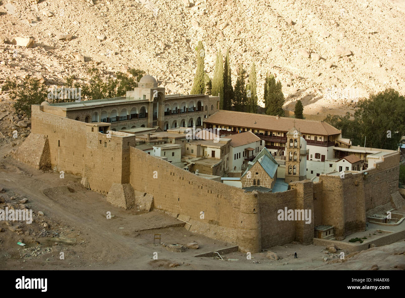 Egypt, Sinai, the Monastery St Catherine at the foot the Gebel Musa ...