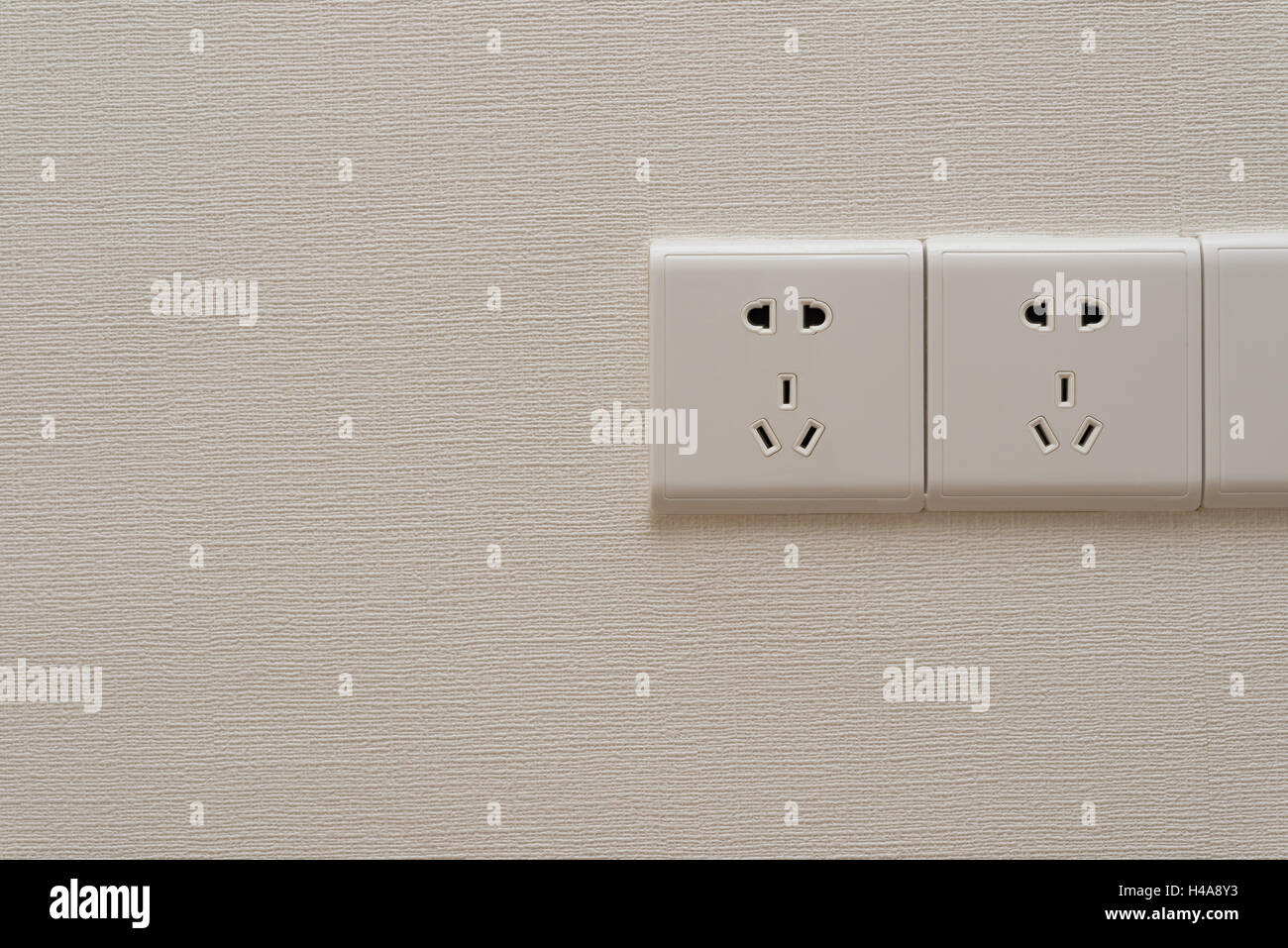 electrical outlet on a wall Stock Photo - Alamy