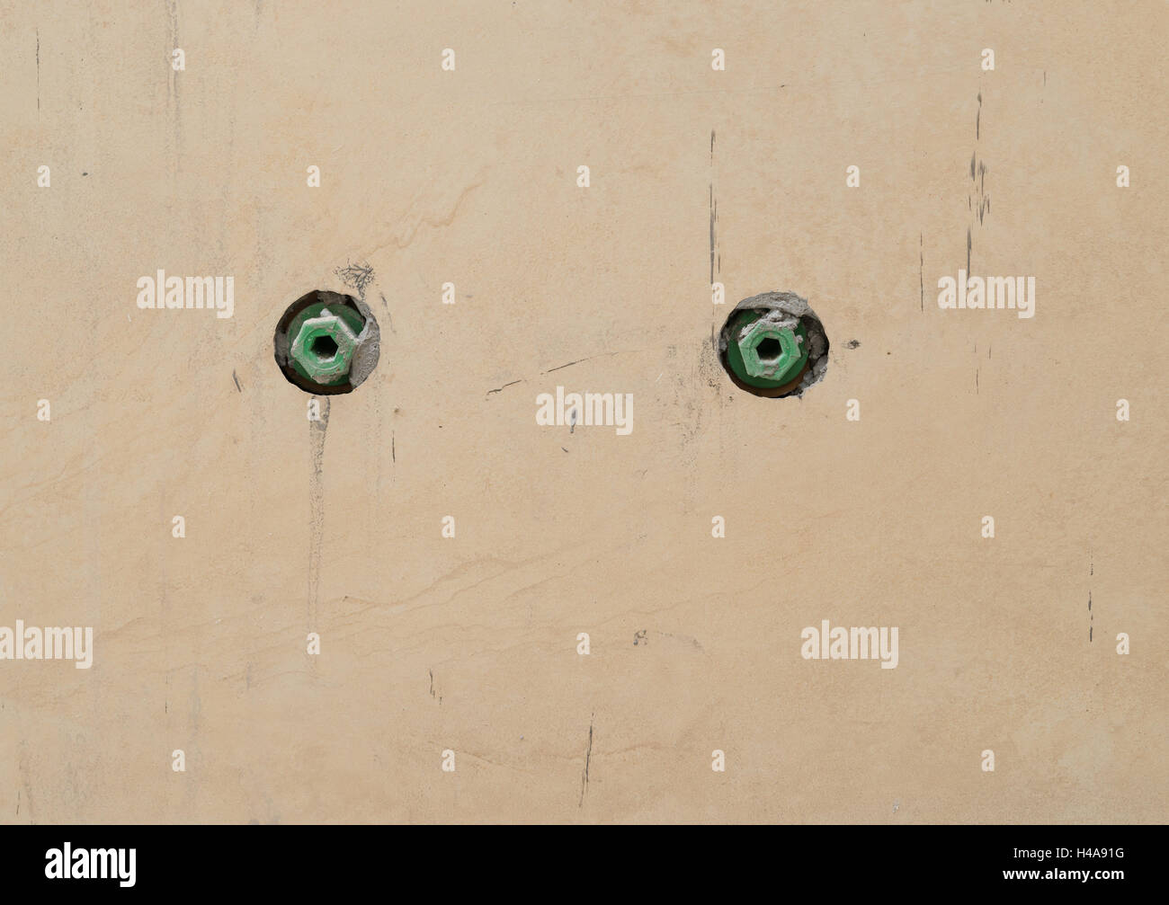 unfinished mounting blocks for water pipes indoor Stock Photo - Alamy