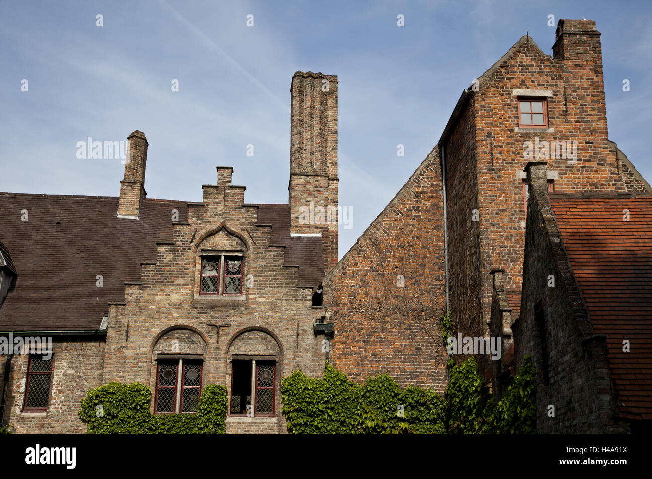 Brick building in Brussels, Belgium, Europe Stock Photo - Alamy