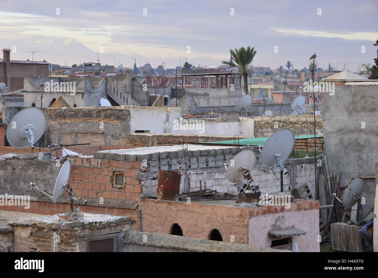Marrakech roofs hi-res stock photography and images - Alamy